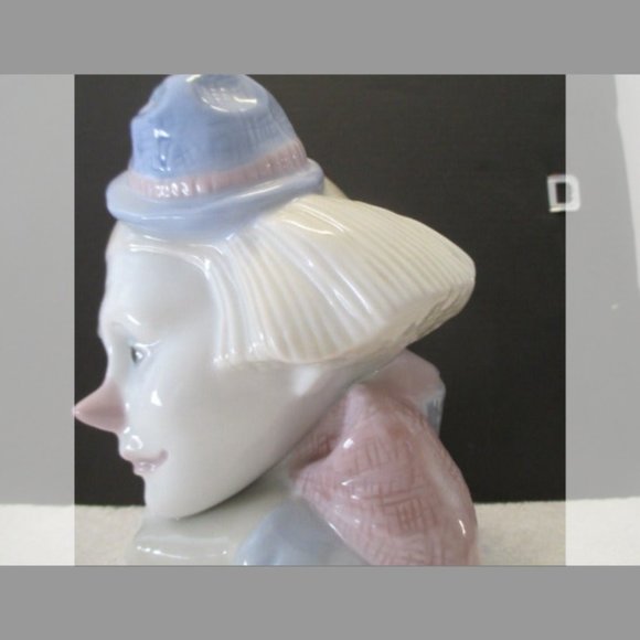 Accents | Vintage Ceramic Sad Face Clown W Pastel Colors Very Sad ...